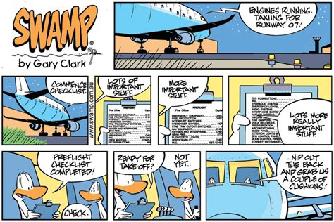 Swamp Ducks Checklist Comic Swamp Cartoons