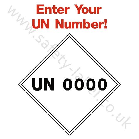 Un Number Sign Safety Uk