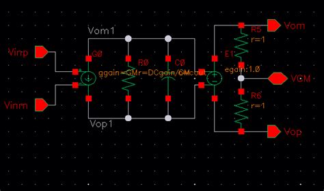 Ideal Opamp Using Vcvs Output Common Mode Issue Forum For Electronics