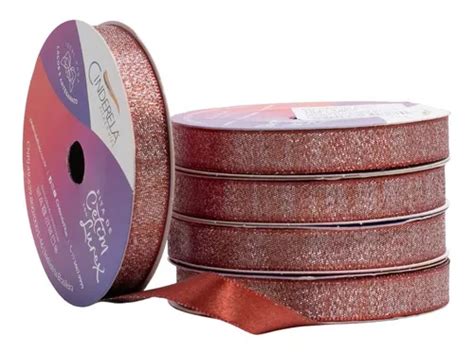 Fita De Cetim Lurex Silver Brilho 10mm Rolo 10 Metros Laços Cor 154