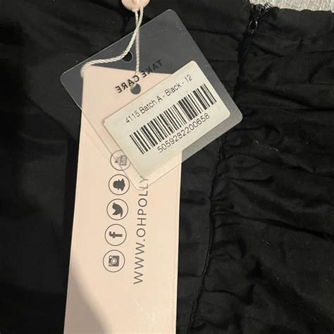 Oh Polly Long Puff Sleeve Ruched Mini Dress In Black Depop