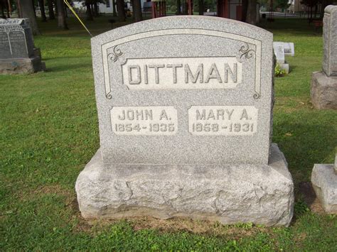 Mary Amanda Goughler Dittman 1858 1931 Find A Grave äreminne