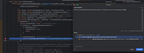 java why is my recorder use in a custum quarkus extension a proxy
