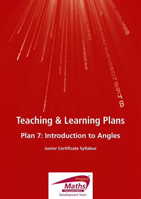 Plan 7 Introduction To Angles Project Maths