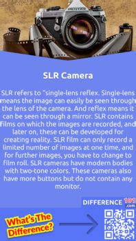 DSLR Vs SLR Camera Key Differences Pros Cons FAQs Difference