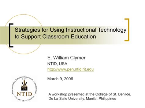 Csb Classroom Technology Presentation Pen