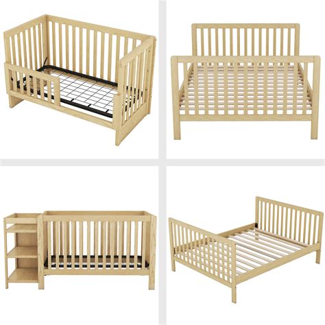 Harriet Bee Hermie Adjustable Height Crib Wayfair
