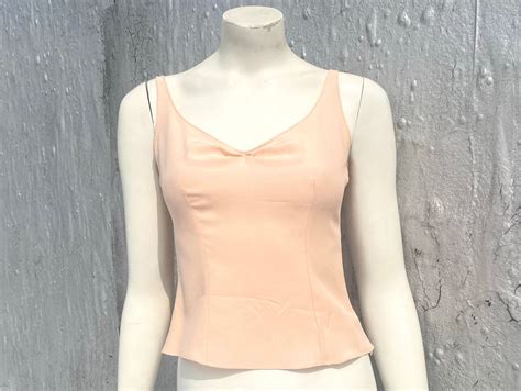 Luca Luca Kate Moss 1990s Y2k Silk Camisole Top Size Xs S Etsy