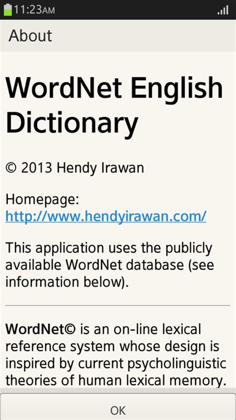 Wordnet English Dictionary Devpost