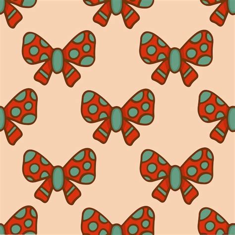 Premium Vector Christmas Ribbon Pattern Background Social Media Post
