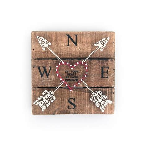 Compass String Art Travel Decor
