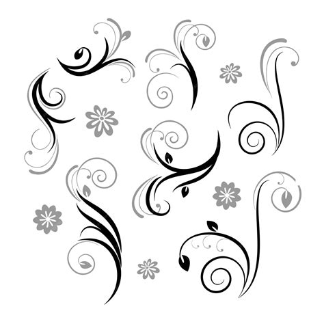 Premium Vector Swirl Element Vector Set Collection Vector Illustration