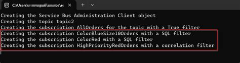 Azureservicebus Service Bus Topic Subscription Filter Searching A
