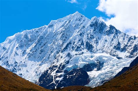 Fotos Gratis Nieve Cordillera Cresta Cumbre Perú Macizo