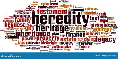 Heredity Word Cloud Vector Illustration 204084180