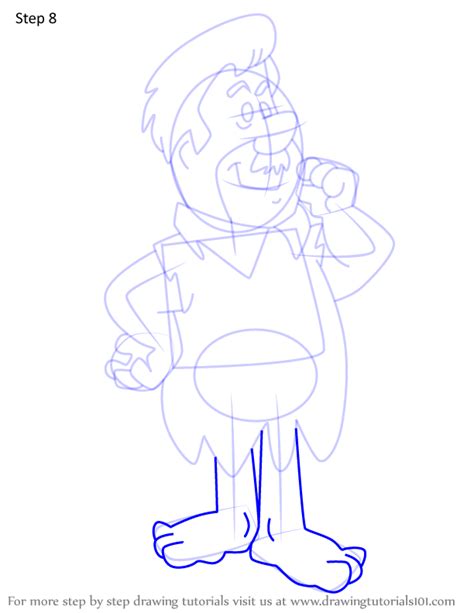 How To Draw Bob Rubble From The Flintstones The Flintstones Step By
