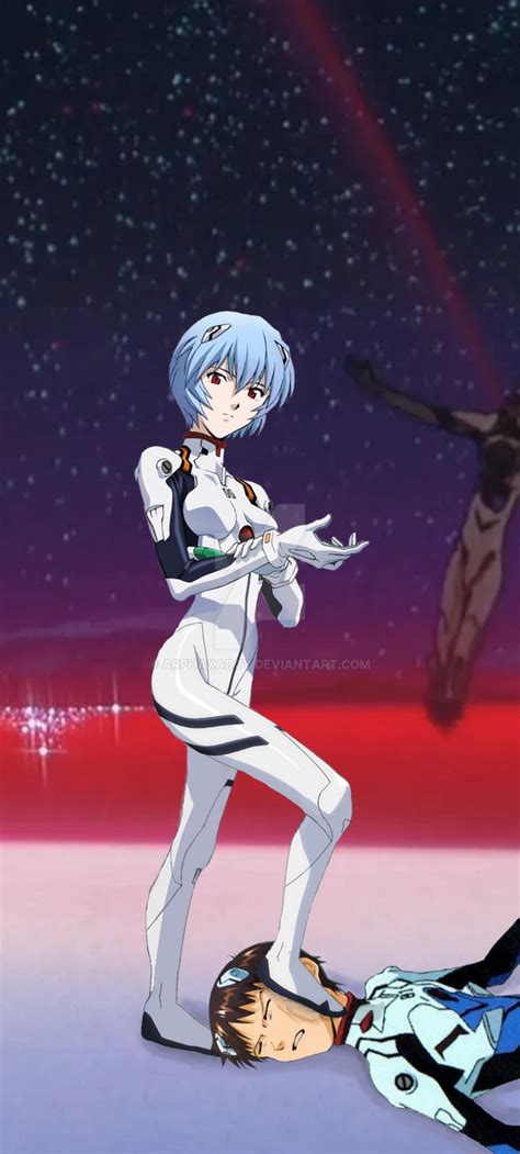 Evangelion Series Rei Tramples Shinji 2b By Arphaxadcy On Deviantart