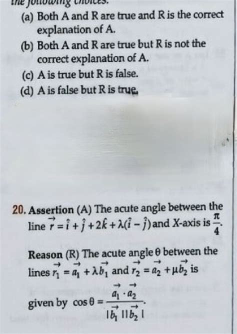 a both a and r are true and r is the correct explanation of a b bot