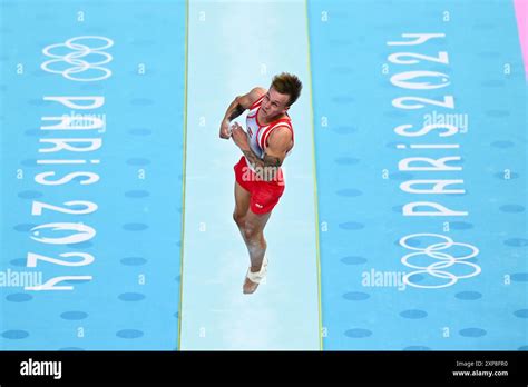Aurel Benovic Cro Artistic Gymnastics Mens Vault Final During