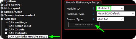 CAN Lambda Module Setup