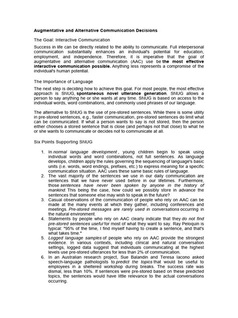 augmentative and alternative communication decisions pdf