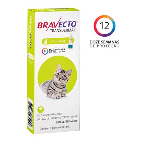 Antipulgas MSD Bravecto Transdermal Para Gatos De 1 2 A 2 8kg PET MENDES