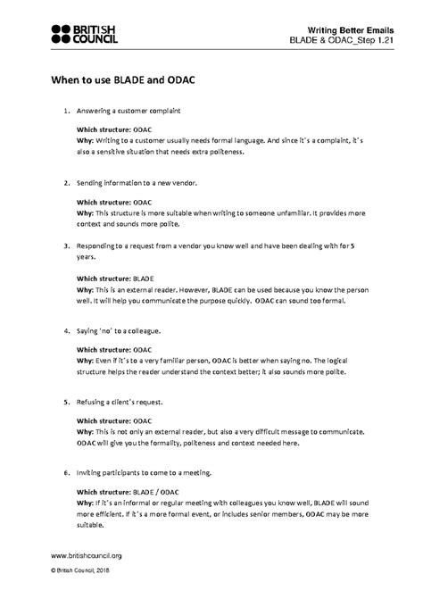 Blade Or Odac Step1 Writing Better Emails Blade And Odacstep 1 1