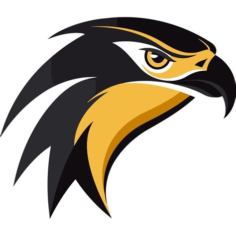 Powerful Hawk Head Logo Design With A Sharp Fierce Expression Premium