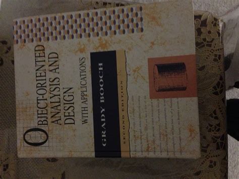 Object Oriented Analysis And Design With Applications Booch Grady 9780805353402