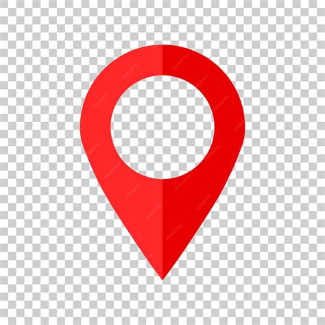 Premium Vector Pin Map Icon In Flat Style Gps Navigation Vector