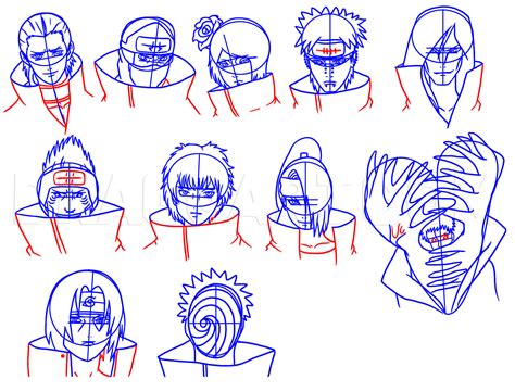 How To Draw Akatsuki Drawing Step By Step By Dawn Dragoart