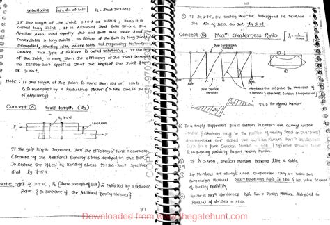 Solution Steel Structures Gate Handwritten Classroom Notes Steel