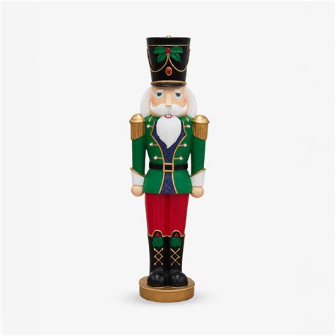 Nutcracker With Lights Green 119cm Large Christmas Decor