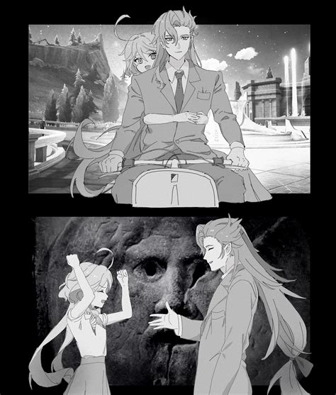 Furina And Neuvillette Genshin Impact Drawn By Sleep Zz Danbooru