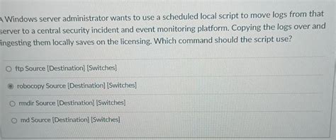 Solved Windows Server Administrator Wants To Use A Scheduled