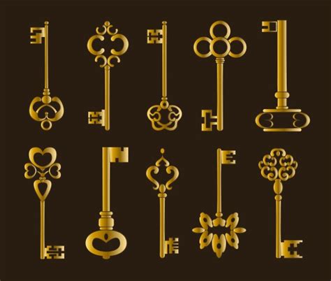 Vintage Keys Vector Images Over 32000