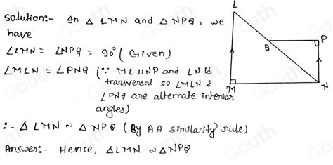Solved 7 In The Adjoining Figure Ml Np ∠ Lmn ∠ Npq 90° Prove That
