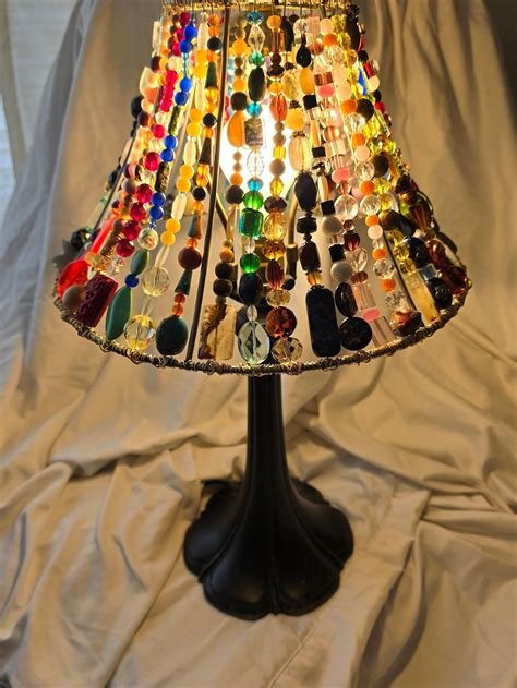 Handmade Beaded Lampshade Etsy