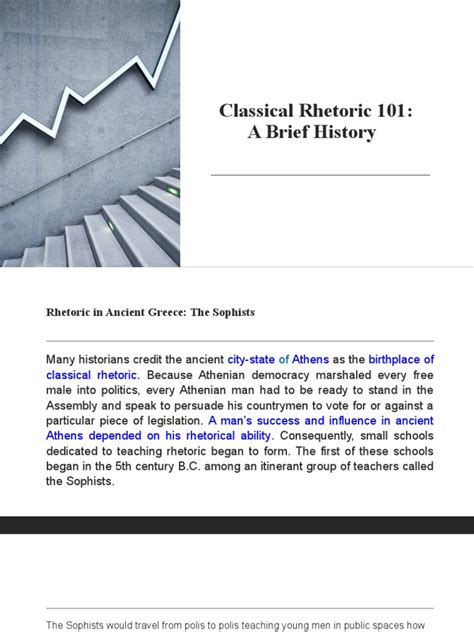 Classical Rhetoric 101 A Brrief History Pdf Rhetoric Plato