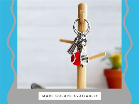 Tennis Keychain I Heart Tennis T Christmas Stocking Stuffers