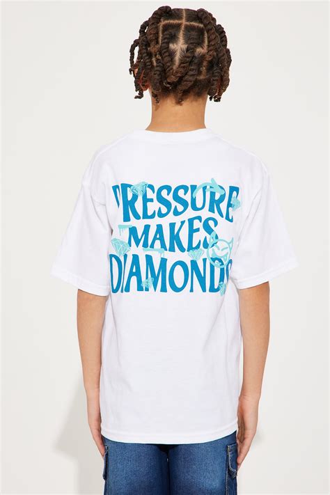 Mini Make Diamonds Frontback Short Sleeve Tee White Fashion Nova