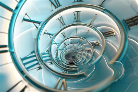 Abstract Time Reversal Premium Ai Generated Image