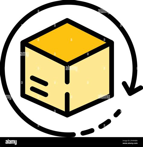 Replace Box Icon Outline Replace Box Vector Icon For Web Design
