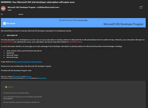 We Noticed That You Havent Used Your Microsoft 365 Developer Subscription For Development
