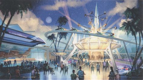 Disney Tomorrowland Art Disneyland 1998 Tomorrowland Concept Art Tony