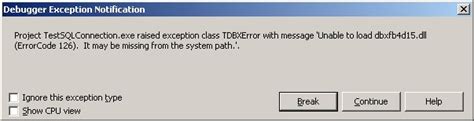 Delphi 2010 Firebird Dbexpress Error Unable To Load Dbxfb4d14dll