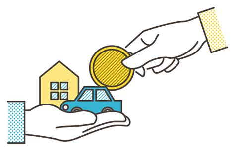 상속 개념 집 자동차 돈 등과 같은 재산을 넘겨주는 손의 벡터 일러스트 레이 션 가족에 대한 스톡 벡터 아트 및 기타 이미지