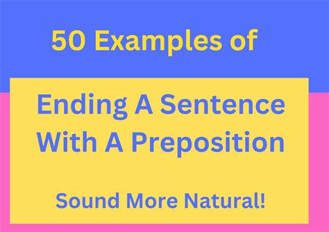 Ending A Sentence With A Preposition 50 Fun Examples