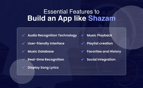 steps to build an app like shazam