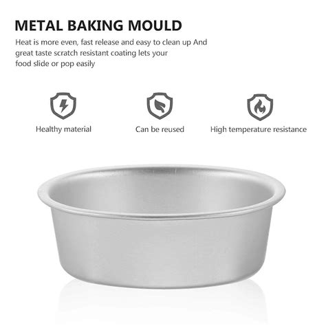 4pcs Cake Pan Nonstick Oval Cake Pans Aluminum Alloy Cake Baking Pans Cake Baking Mold Fruugo Uk